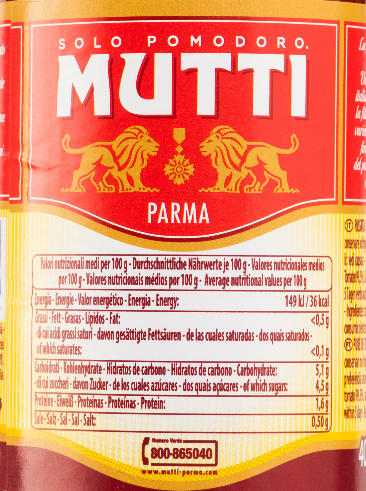 Salsa de tomate Passata Mutti 400g | Ametller Origen