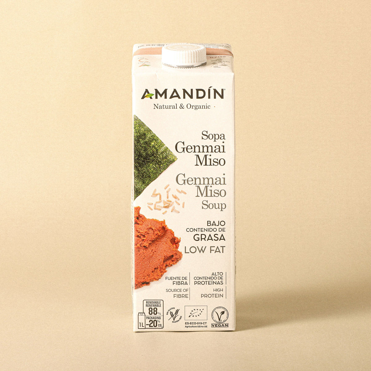 Sopa de miso Bio AMANDIN 1l | Ametller Origen