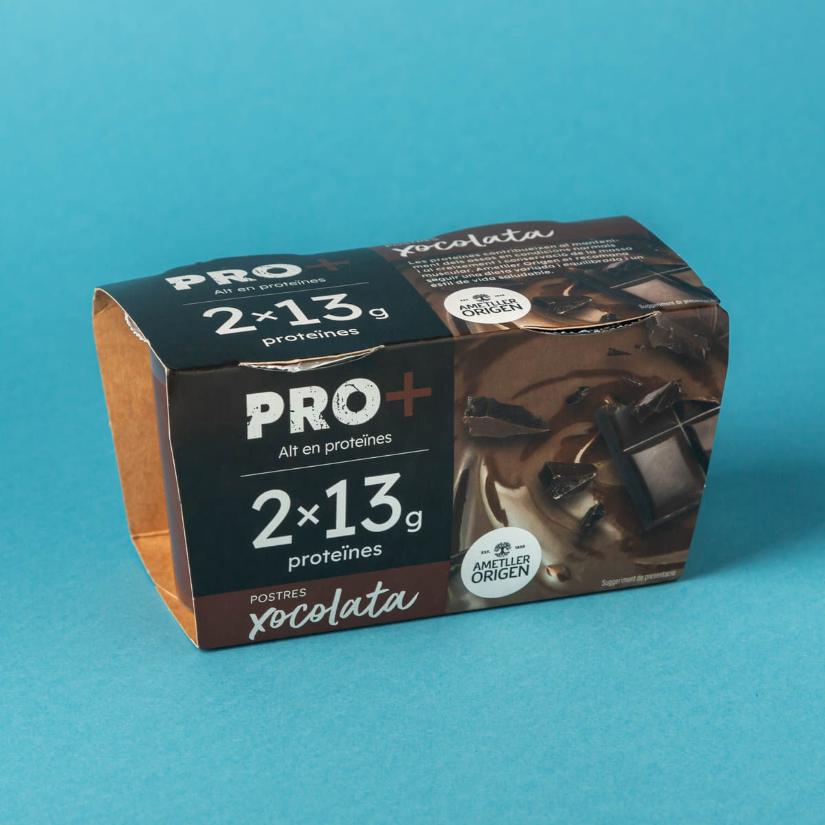 Postre de chocolate PRO+ Ametller Origen 125g - 2uds. | Ametller Origen