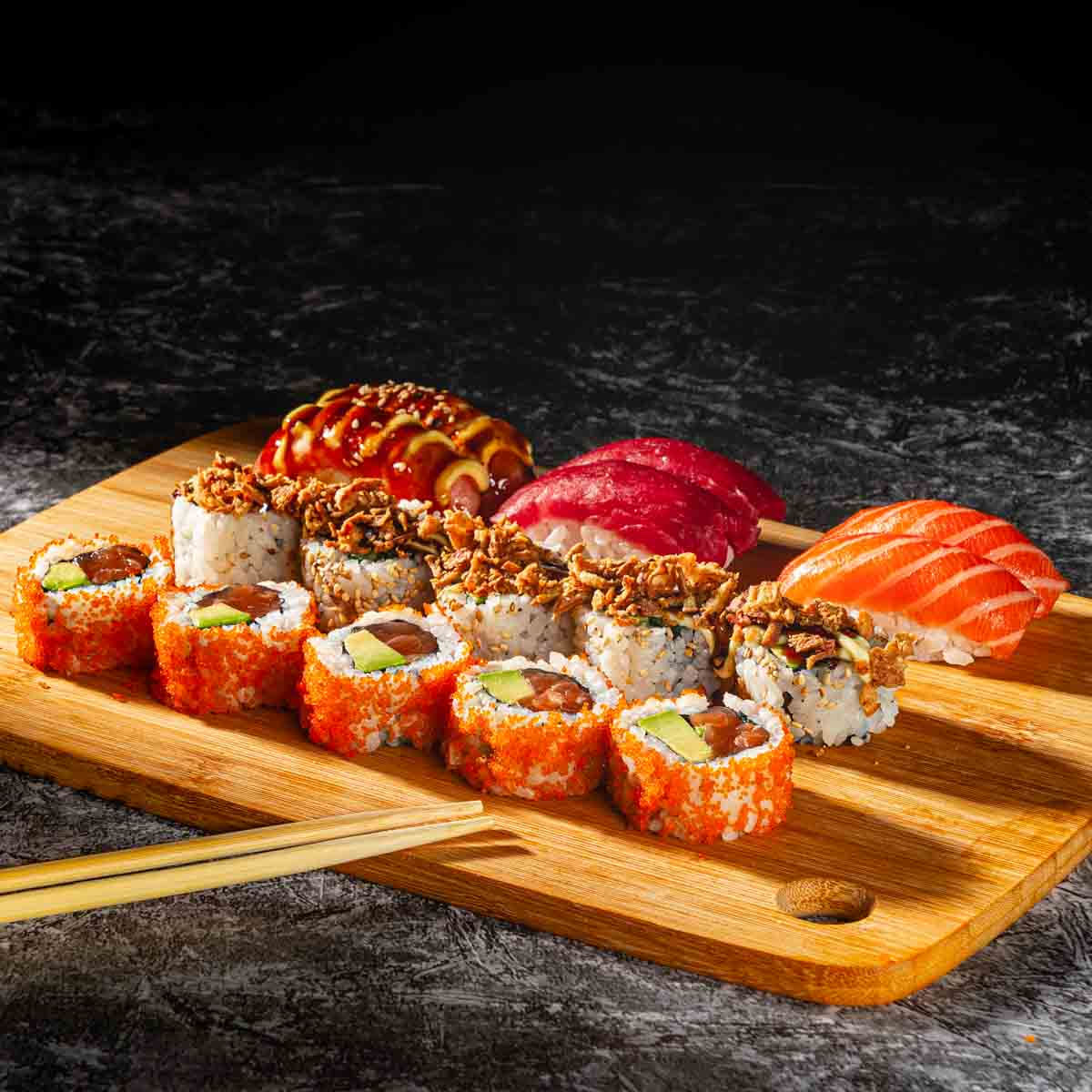 Sushi variado caja 11 AO-SH 380g 16u | Ametller Origen